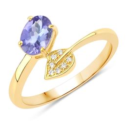 Rafaela Donata Damen Fingerring "K722", 56, Silber 925 (Sterlingsilber), 2mmgelbgold, Silber 925 (Sterlingsilber), Fingerringe, aus Sterling Silber