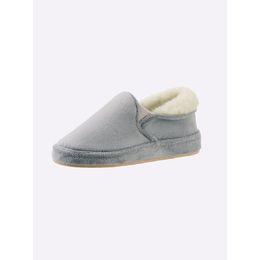 Casual Looks Damen Hausschuh, Gr. 37, grau, Textil, Schuhe