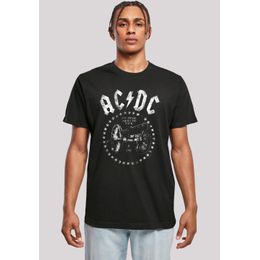 F4NT4STIC Damen T-Shirt "ACDC We Salute You Cannon", schwarz, Gr. XS, Obermaterial: 100% Baumwolle, Shirts, Premium Qualit&auml;t