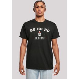 F4NT4STIC Herren T-Shirt "Ho Ho Ho Santa Claus Weihnachten", schwarz, Gr. S, Obermaterial: 100% Baumwolle, Shirts, Weihnachten, Geschenk, Logo