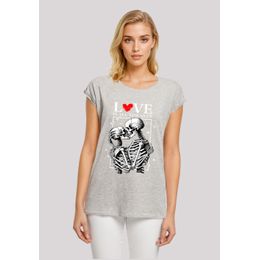 F4NT4STIC Damen T-Shirt "Love is all you need", grau, Gr. S, Obermaterial: 100% Baumwolle, Shirts, Premium Qualit&auml;t