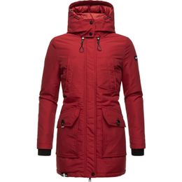 Navahoo Damen Winterjacke "Blizzardstorm", rot, Gr. XS, Oberstoff: 70% Baumwolle, 30% Nylon; Futter: 100% Polyester; Wattierung: 100% Polyester;
