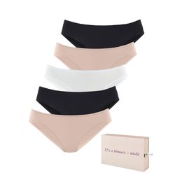 Lascana Damen Jazz-Pants Slips, Gr. 36, beige, Single Jersey, Obermaterial: 95% Baumwolle, 5% Elasthan, unifarben, Unterhosen, aus Baumwolle, mit