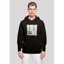 F4NT4STIC Herren Kapuzenpullover "SELF CARE HOODIE", schwarz, Gr. XS, Obermaterial: 50% Baumwolle, 50% Polyester, Pullover, Print