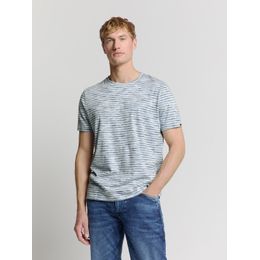 NO EXCESS Herren T-Shirt "NO EXCESS Gestreiftes Crewneck t-shirt", blau, Gr. XXXL, 100% Baumwolle, Shirts