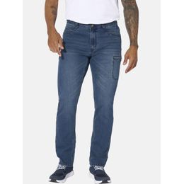 Jan Vanderstorm Herren Cargojeans "Cargojeans TUVE", blau, Gr. 33, Obermaterial: 75% Baumwolle CO. 23% Polyester PES. 2% Elasthan EL., Jeans