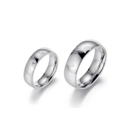 Firetti Damen Partnerring "Schmuck Geschenk "LIEBE" Earth", 58, ohne Zirkonia, Edelstahl, 7mm, silber, Edelstahl, Fingerringe, mit oder ohne Zirkonia