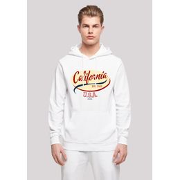 F4NT4STIC Herren Kapuzenpullover "California HOODIE", wei&szlig;, Gr. M, Obermaterial: 50% Baumwolle, 50% Polyester, Pullover, Print