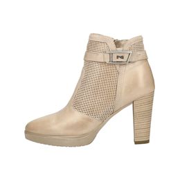 Nero Giardini Damen High-Heel-Stiefelette "Nero Giardini Stiefelette Leder", Gr. 37champagne, Leder, Schuhe