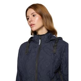 Gil Bret Damen Outdoorjacke, blau, Gr. 44, Strukturmuster, unifarben, Web, Obermaterial: 100% Polyester, Jacken, mit Strukturmuster