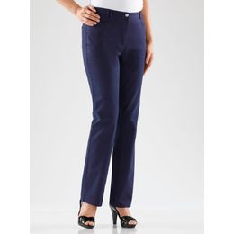 COSMA Damen Funktionshose, blau, Gr. 104, unifarben, 97% Baumwolle, 3% Elasthan, Hosen