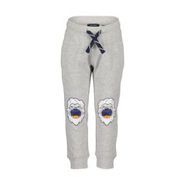 Blue Seven Jungen Sweathose, grau, Gr. 104, meliert, unifarben, Sweatware, Obermaterial: 95% Baumwolle, 5% Viskose, Hosen, mit hochwertigem, coolem