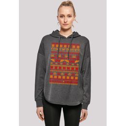 F4NT4STIC Damen Kapuzenpullover "Guns n' Roses Weihnachten Christmas", grau, Gr. XS, Obermaterial: 100% Baumwolle, Pullover, Musik,Band,Logo