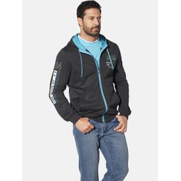 Jan Vanderstorm Herren Kapuzensweatjacke "Sweatjacke RODERICH", grau, Gr. L, Obermaterial: 100% Baumwolle CO., Sweatjacken