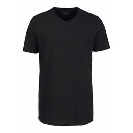Jack & Jones JACK & JONES Herren T-Shirt "V-Neck", Gr. S, schwarz, Jersey, Obermaterial: 100% Baumwolle, unifarben, Shirts