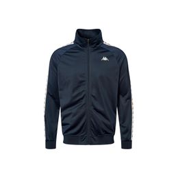 Strickpullover Kappa "Kappa Sweater KMBanda Anniston", Herren, Gr. L, blau iris, braun lt honey, Obermaterial: 100% Polyester, Pullover Strickpullover