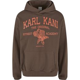 Karl Kani Herren Kapuzenpullover "Karl Kani Karl Kani Kani Street Academy Washed Os Hoodie"schwarz braun, Gr. L, mehrfarbig, 65% Baumwolle, 35%