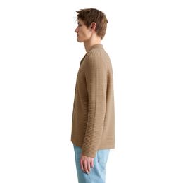 Marc O'Polo Herren Cardigan "mit markanter Struktur"frosty sand, Gr. L, MARC O'POLO DENIM, unifarben, Obermaterial: 100% Baumwolle, Strickjacken