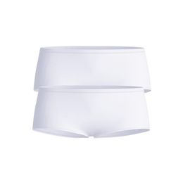 Calida Damen Slip "Slip Sleek Skin Hipster Slip 2P 2er Pack", Gr. 48, wei&szlig;, Obermaterial: 73% Polyamid PA. 27% Elasthan EL., Unterhosen