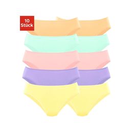 Petite Fleur Damen Bikinislip, Gr. 32, bunt, Single Jersey, Obermaterial: 95% Baumwolle, 5% Elasthan, unifarben, Unterhosen, aus elastischer Baumwolle