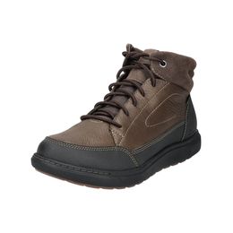 Clarks Herren Schn&uuml;rstiefelette "Clarks Stiefelette Leder/Synthetik", Gr. 44,5, schwarz, Leder, Synthetik, Schuhe