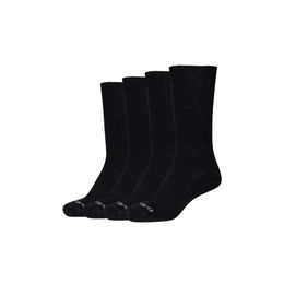 Camano Herren Socken "4er Pack", Gr. 35, schwarz, 74% Baumwolle, 24% Polyamid, 2% Elasthan, uni, Socken