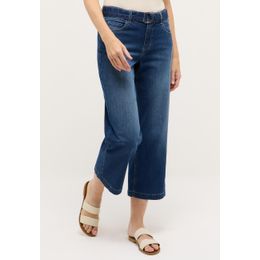 Angels Damen 7/8-Jeans "Linn City", blau, Gr. 40, unifarben, Denim/Jeans, Obermaterial: 89% Baumwolle, 8% Polyester, 3% Elasthan, Jeans, Culotte im