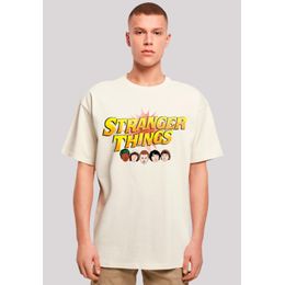 F4NT4STIC Herren T-Shirt "Stranger Things Comic Heads", beige, Gr. XL, Obermaterial: 100% Baumwolle, Shirts, Premium Qualit&auml;t