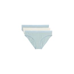 Marc O'Polo MARC O'POLO Damen Slip "Essentials", Gr. XL, blau, Single Jersey, Obermaterial: 95% Baumwolle, 5% Elasthan, Unterhosen, mit elastischem Logobund, uni