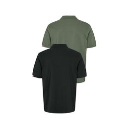 Kappa Herren Kurzarmhemd "Kappa Polo shirt KMLogo Maltaxita 2-Pack", schwarz, Gr. S, Obermaterial: 100% Baumwolle, Hemden