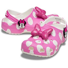 Crocs M&auml;dchen Clog "Minnie Mouse", Gr. 36multi, Croslite , kontrastfarbene Details, Schuhe, Hausschuh, Sommerschuh, Badeschuh mit schwenkbarem