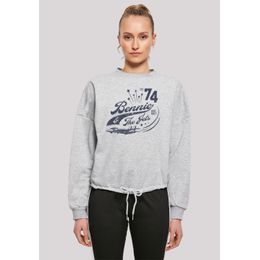 F4NT4STIC Damen Sweatshirt "Elton John Bennie And The Jets", grau, Gr. XL, Obermaterial: 65% Baumwolle, 35% Polyester, Sweatshirts, Musik, Band, Logo