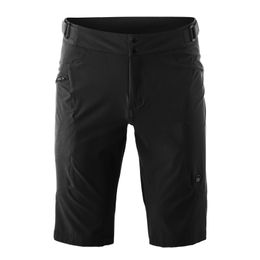 Gonso Herren Fahrradhose "Trail Shorts Hipbag M", schwarz, Gr. M, 85% Polyester, 15% Elasthan, Hosen, Bewegungselastisch, strapazierf&auml;hig und
