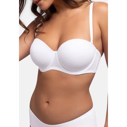 Dorina Damen Balconette-BH "Michelle", Gr. 75, wei&szlig;, Microtouch, Obermaterial: 64% Polyamid, 26% Polyester, 10% Elasthan, unifarben, BHs, mit