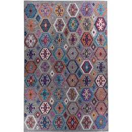 Teppich Gino Falcone, B:90cm H:3mm L:160cm, grau, Kunstfaser, Wohnzimmer, Teppiche, "Cecilia 27594", Flachgewebe, bedruckt, ideal im Wohnzimmer &
