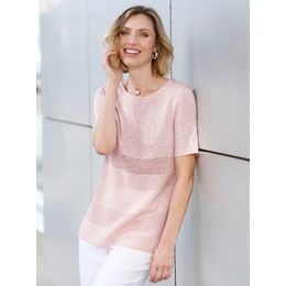Classic Basics Damen Rundhalspullover "Pullover", rosa, Gr. 36, unifarben, 75% Polyacryl, 25% Baumwolle, Pullover