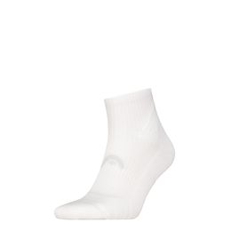 Kurzsocken Head "Head TENNIS QUARTER", Damen, Gr. 43-46, wei&szlig;, Baumwollmischung, normal, Socken, D&auml;mpfungszonen f&uuml;r zus&auml;tzlichen Komfort