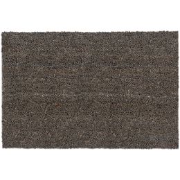 Fu&szlig;matte Astra, B:50cm H:16mm L:80cm, grau, Kokos, Au&szlig;enbereich, Teppiche, "Kokosvelours 106", Schmutzfangmatte, Kokosmatte, In -und Outdoor geeignet