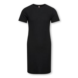 KIDS Only M&auml;dchen Jerseykleid "KOGVELA S/S DRESS VD ZA JRS"schwarz, Gr. 158, unifarben, Jersey, Obermaterial: 65% Polyester, 30% Viskose, 5%
