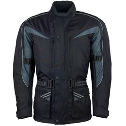 Roleff Motorradjacke "Cologne", 4XL, silber, Jacken, Mit Sicherheitsstreifen