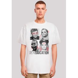 F4NT4STIC Damen T-Shirt "Sex Education Class Photos", wei&szlig;, Gr. XS, Obermaterial: 100% Baumwolle, Shirts, Premium Qualit&auml;t