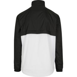 Urban Classics Herren Allwetterjacke "Urban Classics Herren Stand Up Collar Pull Over Jacket"schwarz, wei&szlig;, Gr. L, unifarben, 100% Polyamid, Jacken