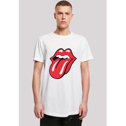 F4NT4STIC Herren T-Shirt "The Rolling Stones Zunge", wei&szlig;, Gr. M, Obermaterial: 100% Baumwolle, Shirts, Premium Qualit&auml;t