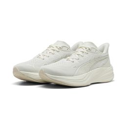 Trainingsschuh Puma "Darter Pro 2 Laufschuhe Erwachsene", Damen, Gr. 41, beige (warm wei&szlig; alpine snow silber metallic), Obermaterial: Synthetik, Textil. Futter: Textil. Innensohle: Textil. Laufsohle: Gummi, Schuhe