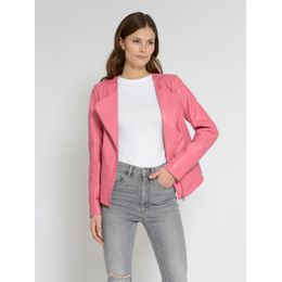 Maze Damen Lederblazer "42021220", pink, Gr. M, Obermaterial: 100% Lammleder; Futter: 100% Viskose; &Auml;rmelfutter: 100% Polyester, Blazer