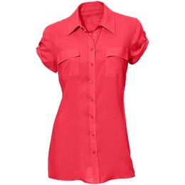 Damen Hemdbluse, lila, Gr. 34, B.C. Best Connections by Heine, unifarben, 80% Viskose, 20% Baumwolle, Blusen