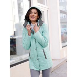 Classic Basics Damen Steppjacke, gr&uuml;n, Gr. 42, unifarben, 100% Polyester, Besatz:100% Polyester, Jacken