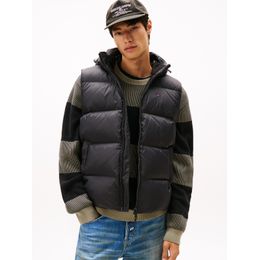 Tommy Jeans Herren Steppweste "TJM ESSENTIAL DOWN VEST EXT", schwarz, Gr. XL, Web, Obermaterial: 100% Nylon. Futter: 100% Polyester. F&uuml;llung: 100%