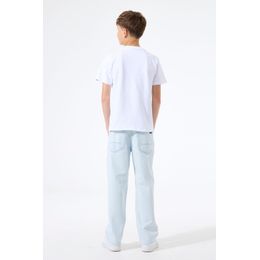 Garcia Jungen Straight-Jeans "Ilyano"bleached 4312, Gr. 140, Denim/Jeans, Obermaterial: 100% Baumwolle, Jeans, Etwas niedrigere Leibh&ouml;he