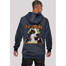 F4NT4STIC Herren Kapuzenpullover "Def Leppard Hysteria", blau, Gr. S, Obermaterial: 65% Baumwolle, 35% Polyester, Pullover, Premium Qualit&auml;t